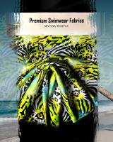 China Breathable Recycled Swimwear Fabric made from recycled fibers providing UV protection and resistance to fading for swimwear for sale