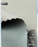 China 260gsm Recycled Polyester Jacquard Style Double Knit Fabric for Comfortable and Durable Textile Products for sale