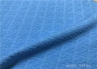 China Stretch Textile Swimwear Knit Fabric , Textured Jacquard Matt Activewear Fabrics Yard for sale