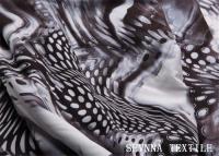 China Snake Tiger Lilly Print Polyester Spandex Fabric Warp Stretch For Bikini Swim Suit for sale