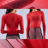 China 75GSM UPF 30+ Ultra Lightweight PA LYCRA SPORT Stretch Fabric for Running Tops SP7915 for sale
