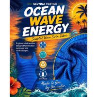 China 320GSM UPF 50+ Recycled Nylon Seersucker Textured Swim Fabric RN-2781 for sale