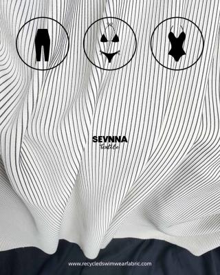 China Breathable Recycled Swimwear Fabric with Chlorine Resistance and UV Protection for Eco-Friendly Swimwear for sale
