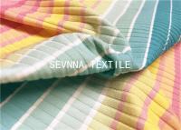 China Jacquard Textured Stripes Recycled Swimwear Fabric Ink Jet Digital Print Customized for sale