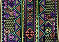 China Wefting Knit Super Stretch Recycled Lycra Fabric / Geometric Pattern Superior Luxe Fabric for sale