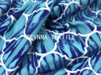 China Printed Aquafil Fishing Net Nylon Spandex Fabric For Activewear Light Weigt for sale