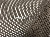 China Activewear Power Mesh Fabric Jacquard Warp Knit Textured Double Face for sale