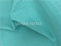China Sustainable Nylon Yoga Wear Fabric 1.5M Width Superfine Fiber Tiffany Blue for sale