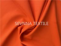 China UV Protection Recycled Swimwear Fabric Spandex 4 Way Stretch Free Cut Orange for sale