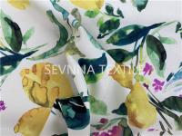 China FM2019 Women Fitness Activewear Knit Fabric Digital Rose Floral Printing for sale