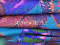 China Dazzling Printing Shiny Pattern Recycled Swimwear Fabric Tight Fit for sale