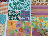 China Soft Touch Daisy Pattern Recycled Swimwear Fabric Repreve Nylon for sale