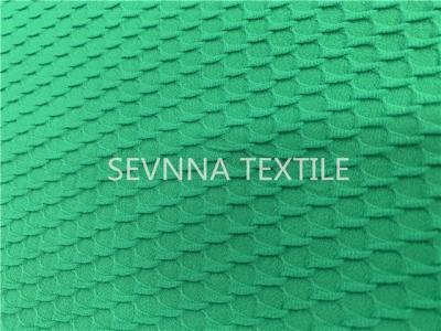 China Grass Green 250gsm Recycled Swimwear Fabric Solid Athletic Beach Party for sale