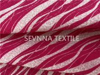 China Pink Zebra Printing Superfine Fiber Yoga Wear Fabric Plain Dyed for sale