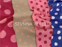 China Bubble Texture Repreve Fiber Recycled Swimsuit Fabric Rosy Dot for sale