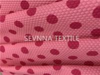 China Polyester Micro Fiber Pink Recycled Swimwear Fabric Breathable For Ladies for sale