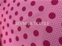 China Polyester Micro Fiber Pink Recycled Swimwear Fabric Breathable For Ladies for sale