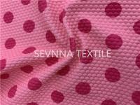 China Polyester Micro Fiber Pink Recycled Swimwear Fabric Breathable For Ladies for sale