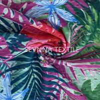 China Floral Design Recycled Activewear Knit Fabric High Elastic Ladies Swimwear for sale