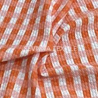 China Ocean Recycled Activewear Knit Fabric Gingham Jacquard Bikini Swimwear for sale
