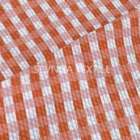 China Ocean Recycled Activewear Knit Fabric Gingham Jacquard Bikini Swimwear for sale