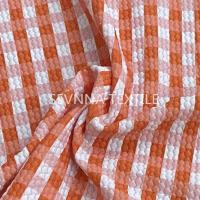 China Ocean Recycled Activewear Knit Fabric Gingham Jacquard Bikini Swimwear for sale