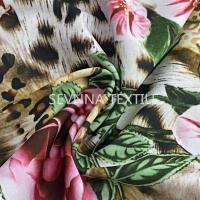 China Floral Recycled Swimwear Fabric Bathing Trunks Compression Lining for sale