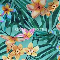 China Digital Printed Recycled Swimwear Fabric Sun Resistant Stretch Bikini Oeko Tex Standard for sale