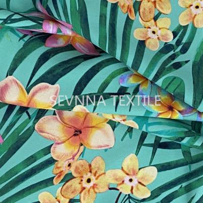China Digital Printed Recycled Swimwear Fabric Sun Resistant Stretch Bikini Oeko Tex Standard for sale