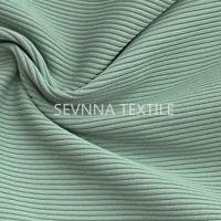 China Eco Ribbed Recycled Swimwear Fabric Sustainable 130cm Width for sale