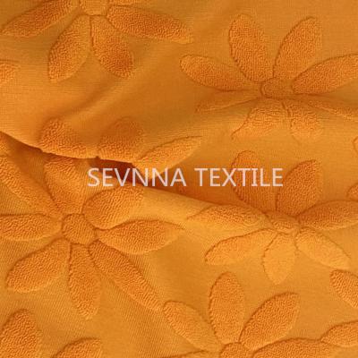 China 260gsm SPF30 Recycled Swimwear Fabric Eco Terry Solid Colors for sale