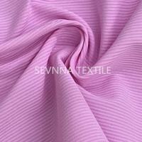 China pink Eco Ribbed Recycled Swimwear Fabric Sustainable Stretch Beachwear for sale