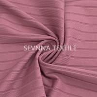 China Eco Ribbed Spandex Lycra Recycled Swimwear Fabric 140cm Width for sale