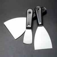 China Plastic ABS Handle Soft Grip Flexible Stainless Steel Carbon Steel Rust-free Putty Knife Scrapers for sale