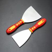 China 0.7 mm 1.0 mm Flexible Stainless Steel Blade Spatula Knife Carbon Steel mirror polished putty knives for sale
