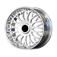 China Custom Forged Chrome deep dish 2 piece wheels rims for 18 to 24 inch cars for sale