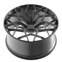 China 21 inch monoblock brushed black car wheels 5X115 aluminum alloy forged wheels for sale