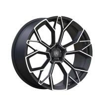 China Gloss Black Color And Machine Face Forged Aluminum 21 inch wheel for cars for sale