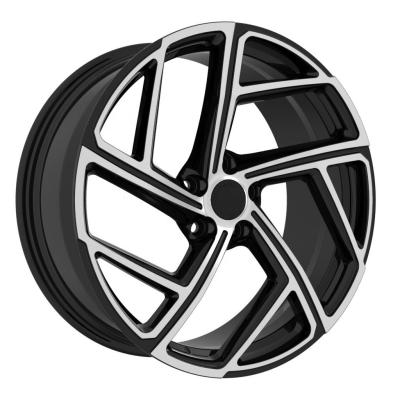 China hot sale machined-faced black chrome 16 17 18 19 20 21 22 23 24 20 inch 5*100mm forged wheel rim for sale