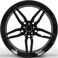 China Gloss Black Custom 1-PC Forged Alloy Rims 5x112 Staggered 21 and 22 inch For Benz GLC for sale