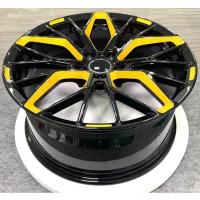 China Custom special milling colour gloden blue Forged Wheels for sale