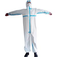 China PPE Disposable Protective Suit , Chemical Protective Coveralls Clinical Mutiple Sizes for sale
