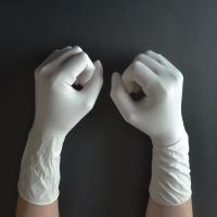 China Powder Free Disposable Medical Gloves , Medical Rubber Gloves Fingertip Textured for sale