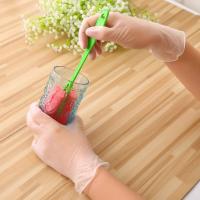 China Transparent Disposable Medical Gloves , Clear Disposable Gloves PVC Material for sale