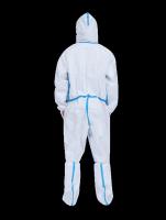 China Non Sterile Disposable Protective Suit Full Body Hooded Lightweight High Tightness for sale