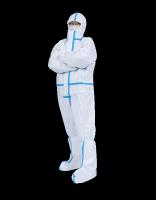 China Non Sterile Disposable Protective Suit Full Body Hooded Lightweight High Tightness for sale