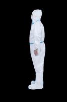 China Non Sterile Disposable Protective Suit Full Body Hooded Lightweight High Tightness for sale