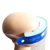China Lightweight Clear Plastic Face Shield Direct Splash Protection Vented Foam Design for sale