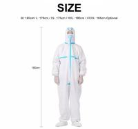 China Knitted Cuff Disposable Protective Suit Waterproof Non Woven Surgical Applied for sale