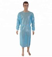 China Soft Disposable Isolation Gown , Disposable Ppe Gowns Elastic Cuffs OEM Service for sale
